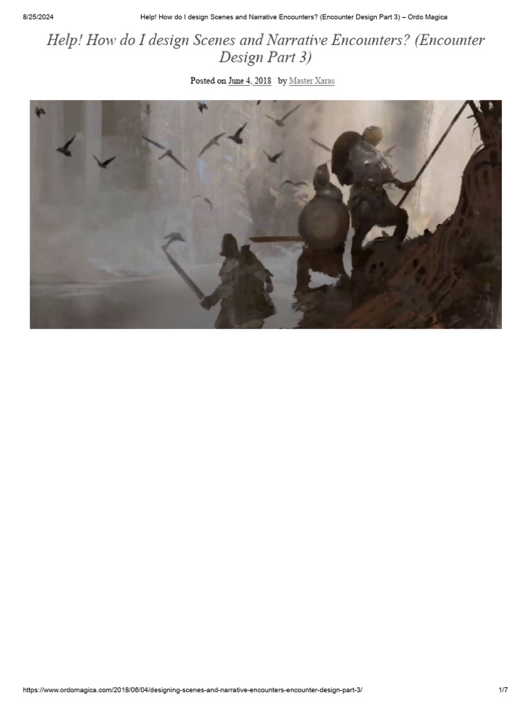 Help! How do I design Scenes and Narrative Encounters_ (Encounter ...