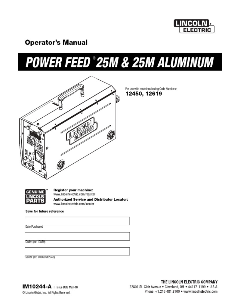 Power Feed 25m (12450 12619) | PDF