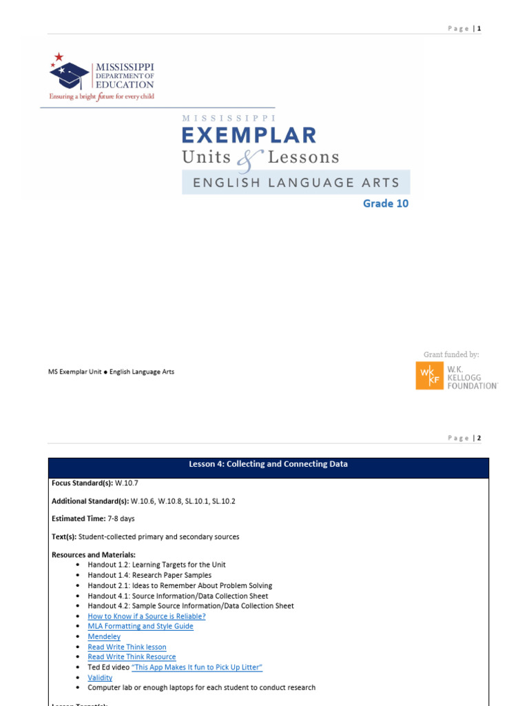 Ela Grade 10 Lesson 4 - 20170612 | PDF