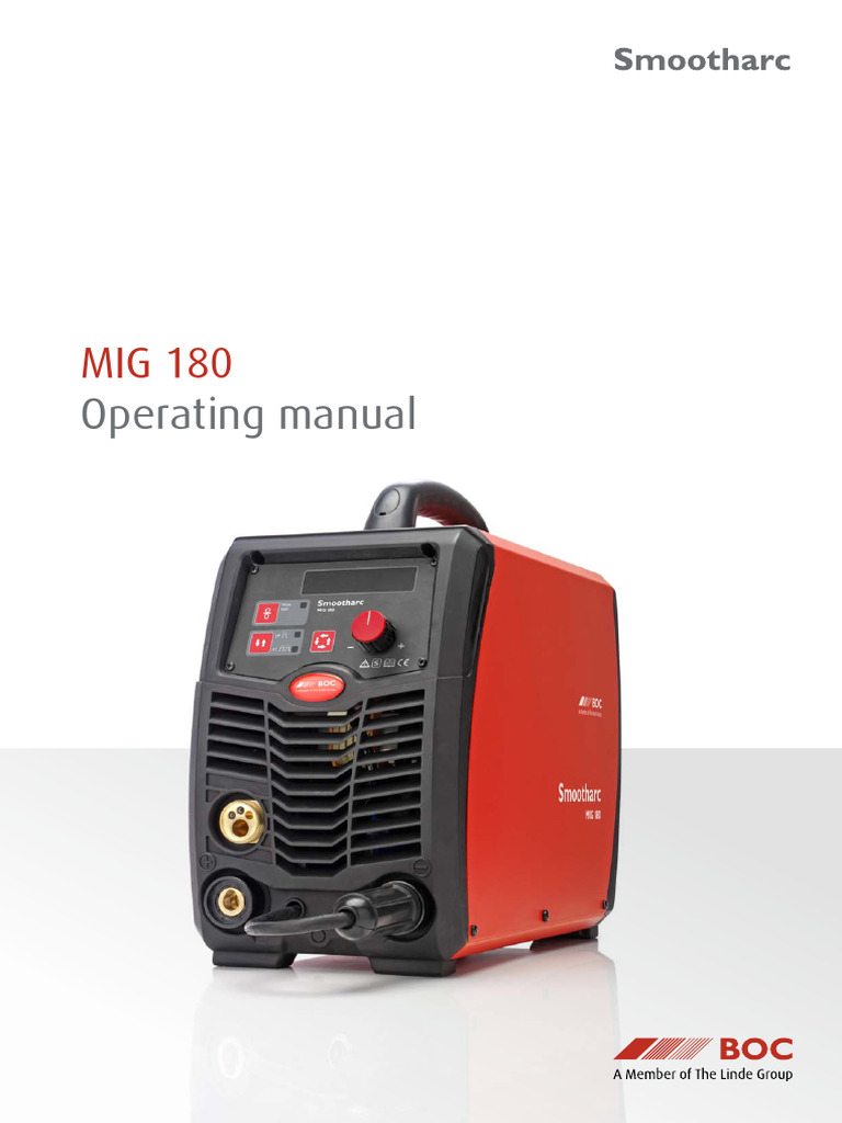 Smootharc MIG 180 OP Manual D5 | PDF