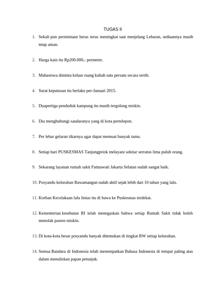 Tugas 2 MKU B.INA | PDF