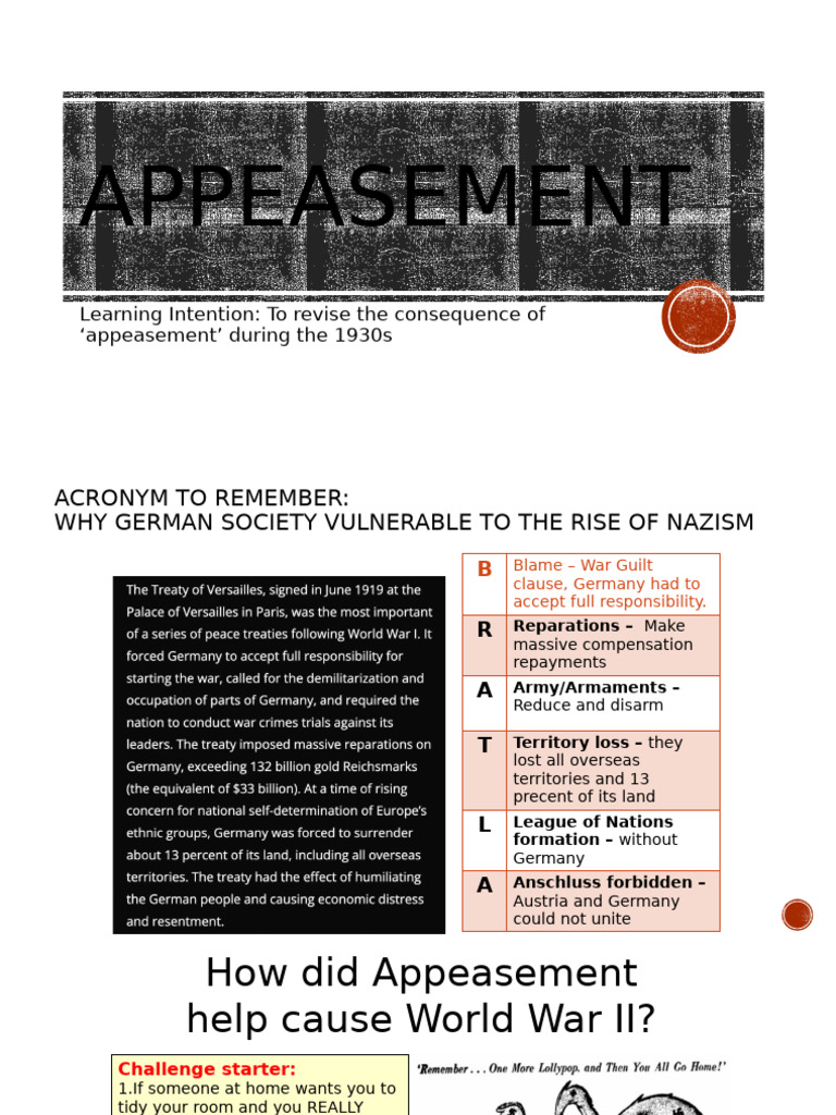 6 Appeasement 2024 | PDF