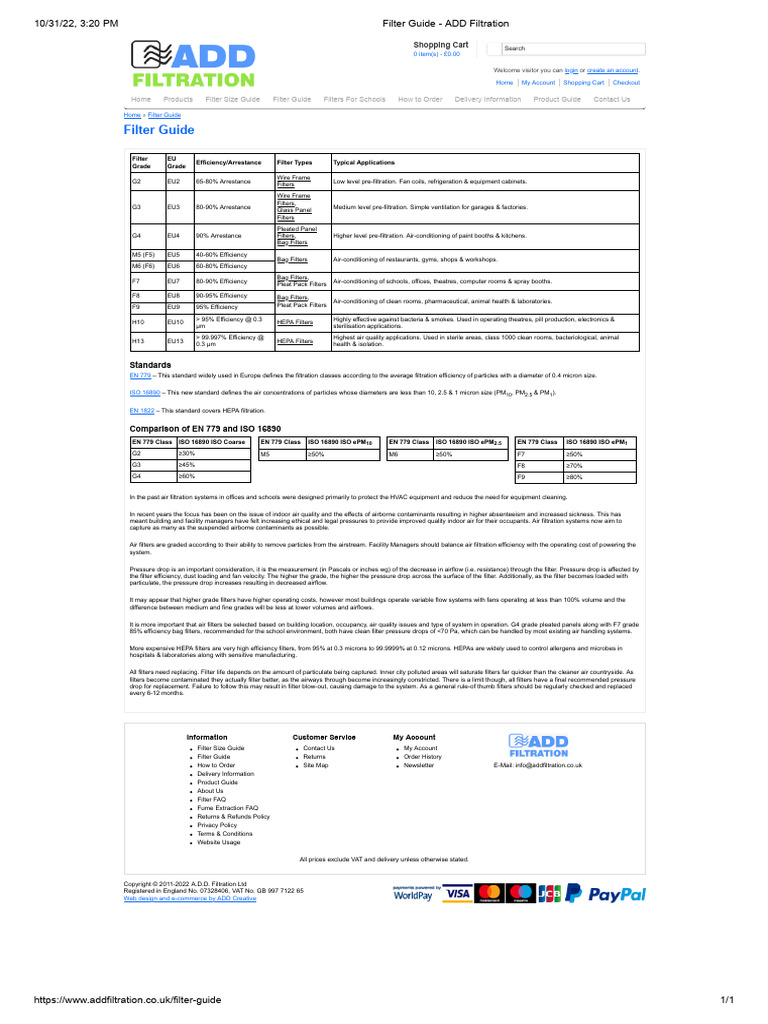 Filter Guide - HVAC | PDF