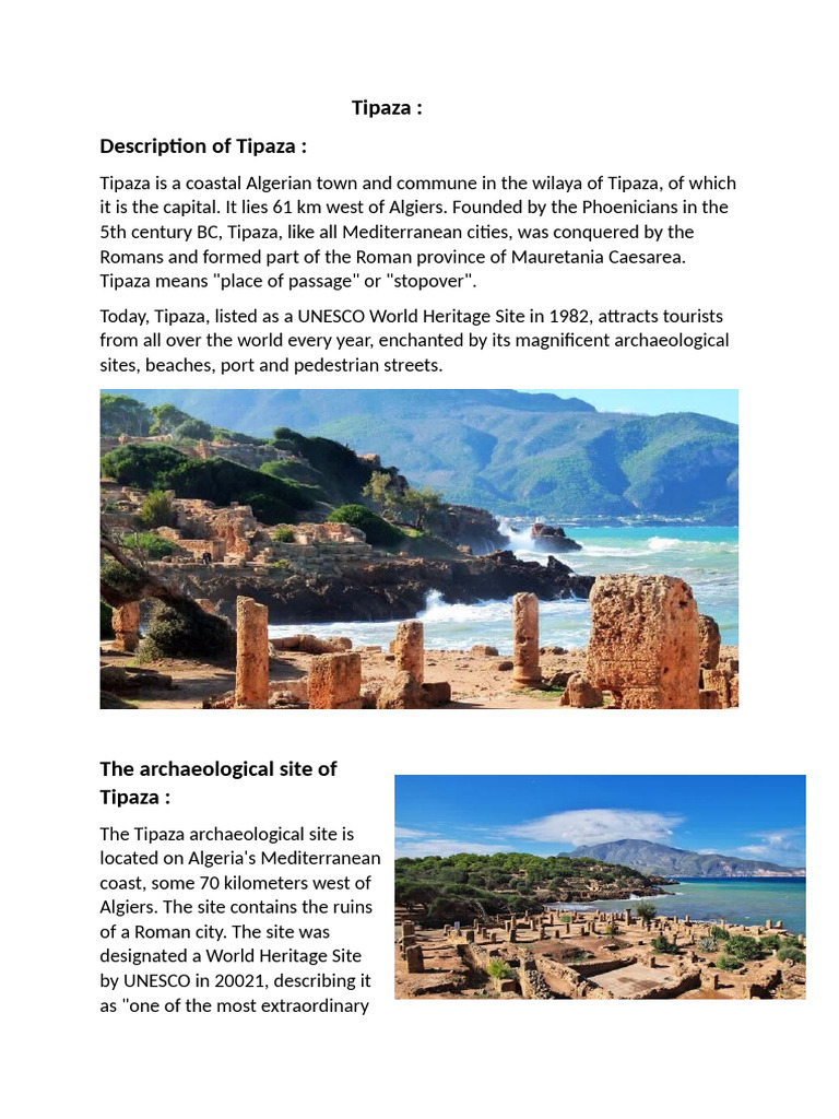 Description Tipaza | PDF