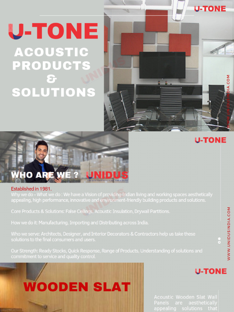 Unidus Acoustic Products 2021 | PDF