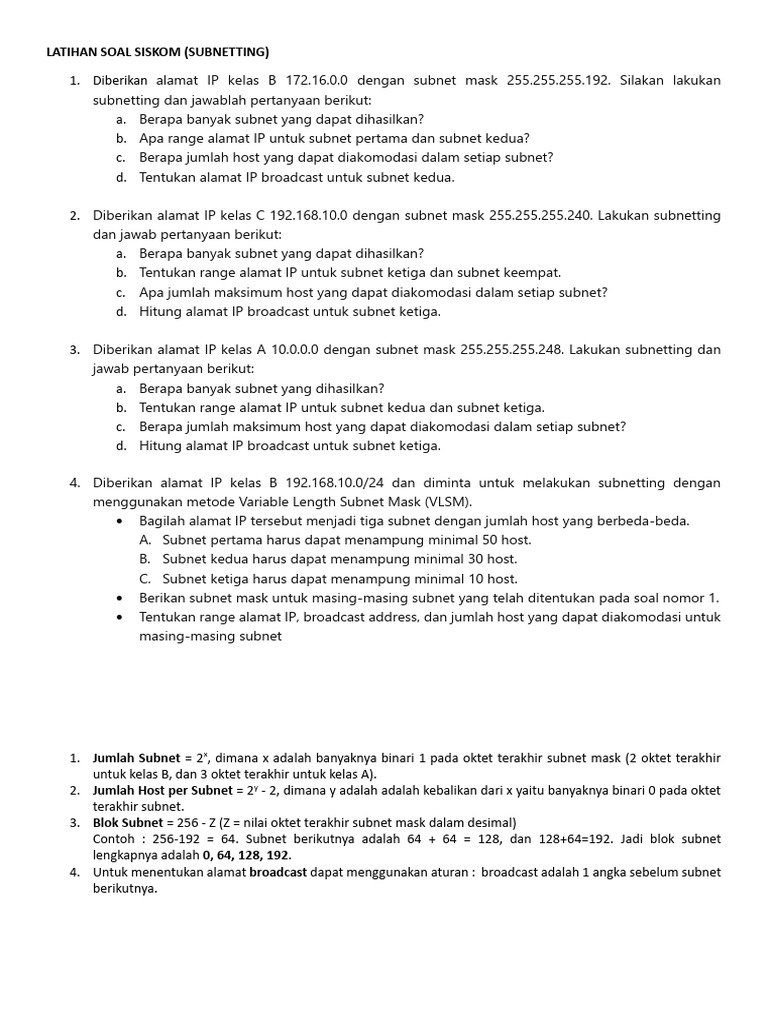 Latihan Soal Siskom | PDF