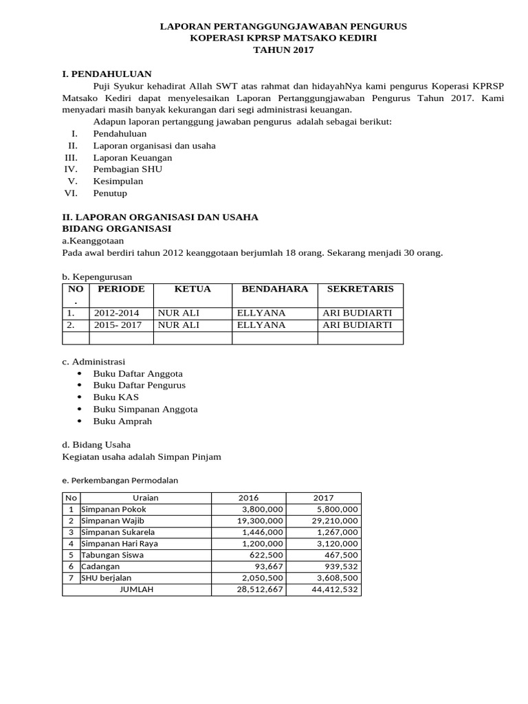 Bu Ari Koperasi | PDF