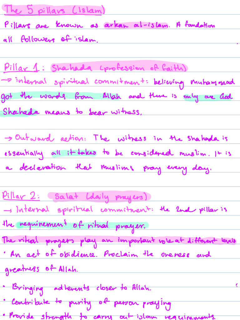 5 Pillars Islam | PDF