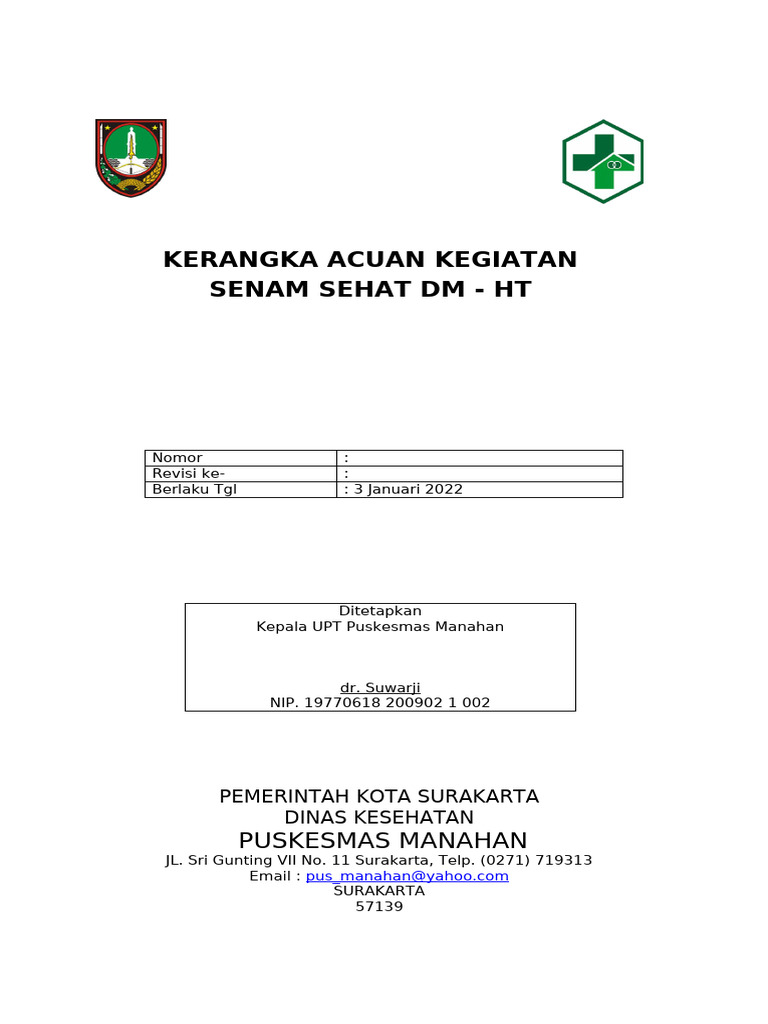KAK Senam DM-HT | PDF