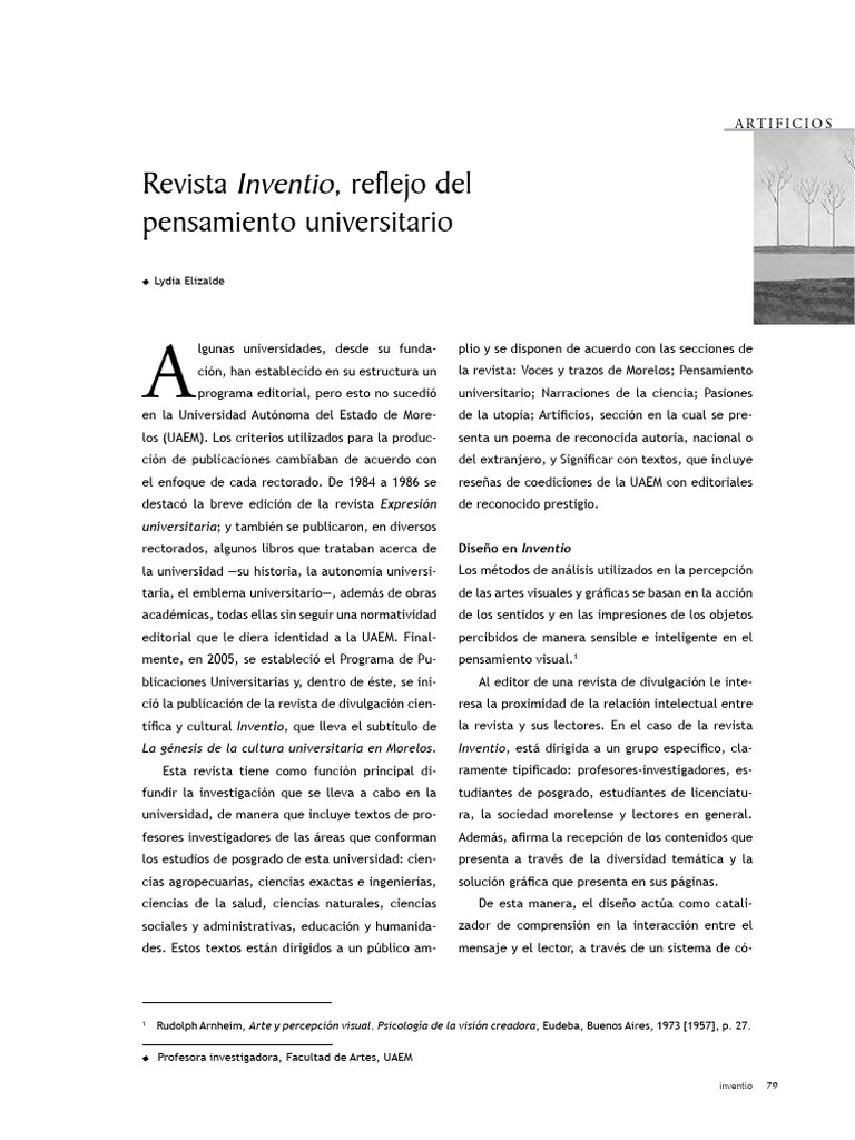 Inventio: Revista, Reflejo Del Pensamiento Universitario | PDF