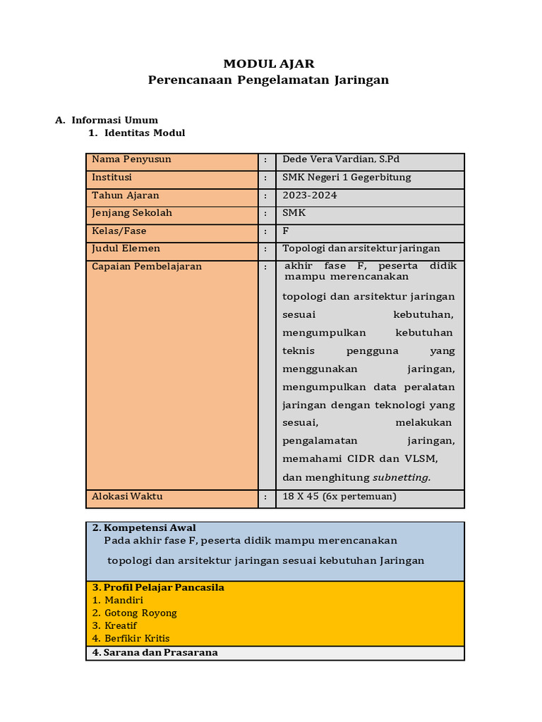 Modul TKJ | PDF
