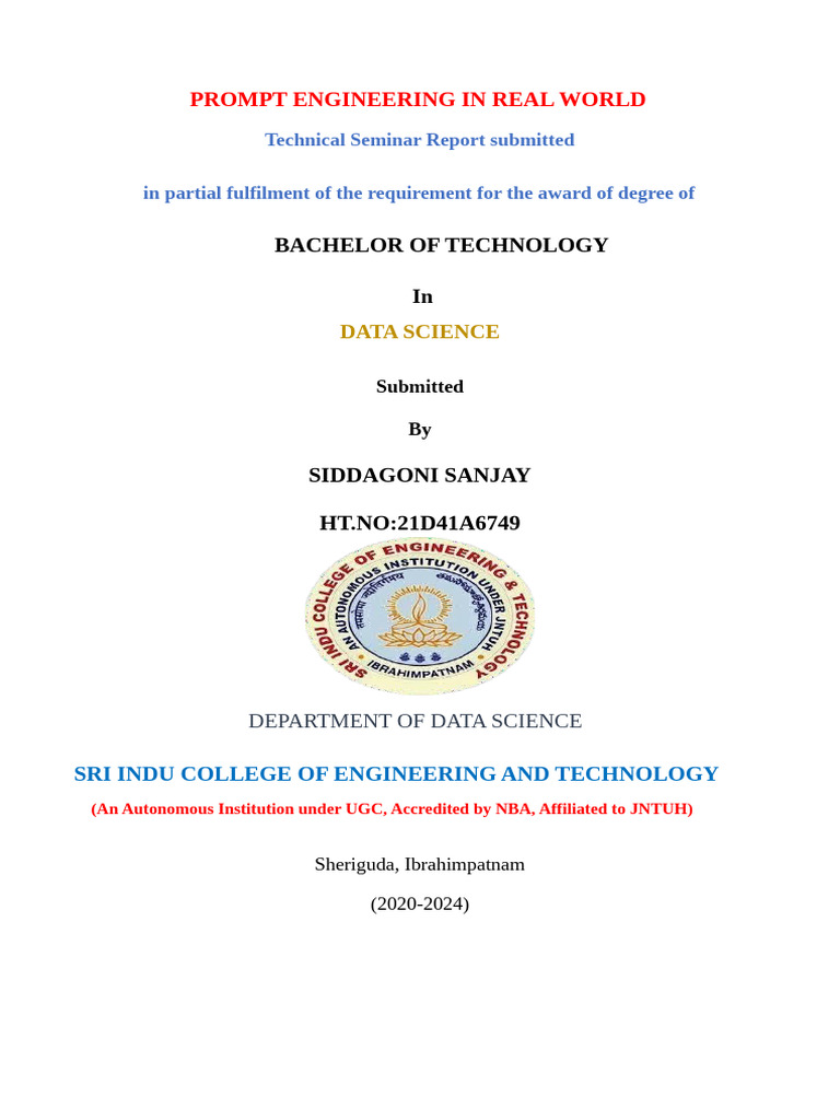 Prompt Engineering in Real World | PDF