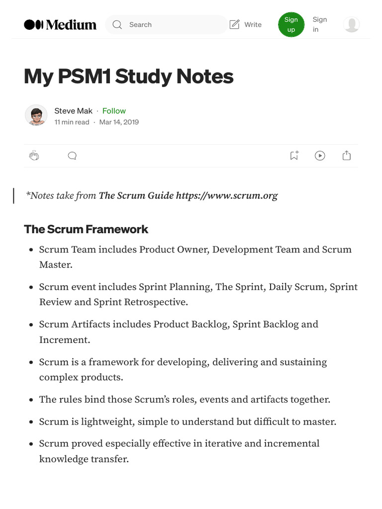 PSM Summary | PDF
