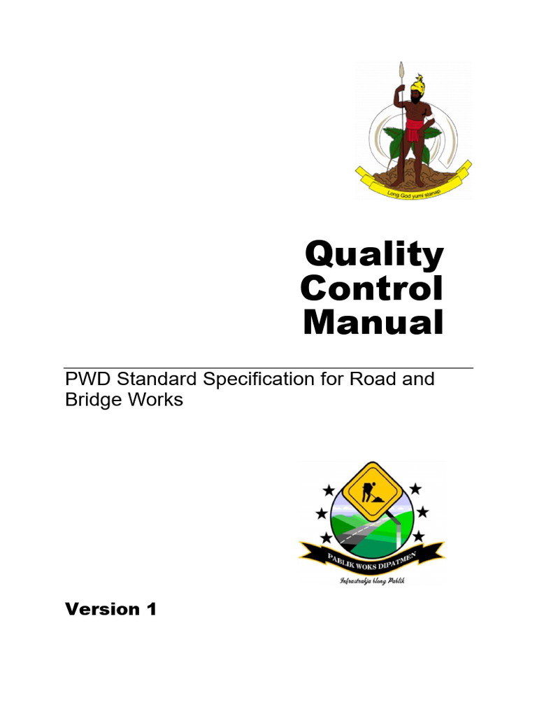 Quality Control Manual - IsSUE | PDF