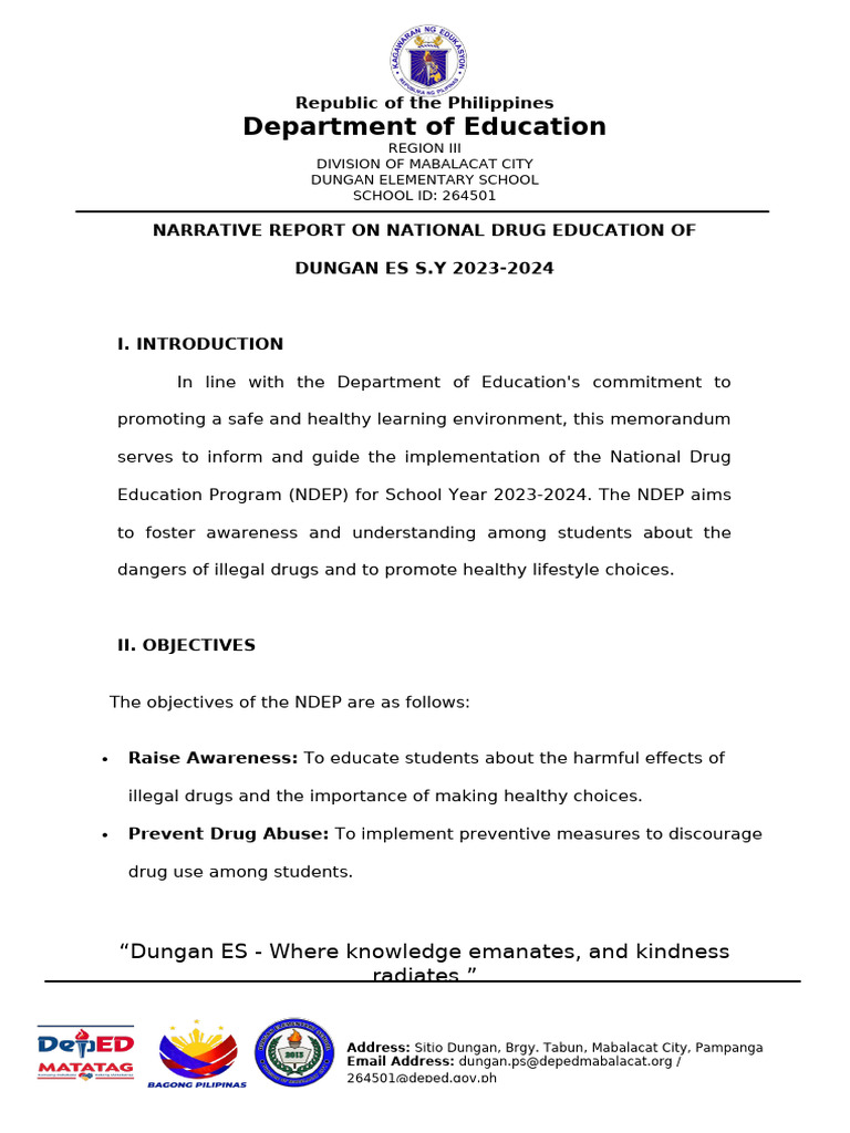 NDEP DRUGS REPORT | PDF