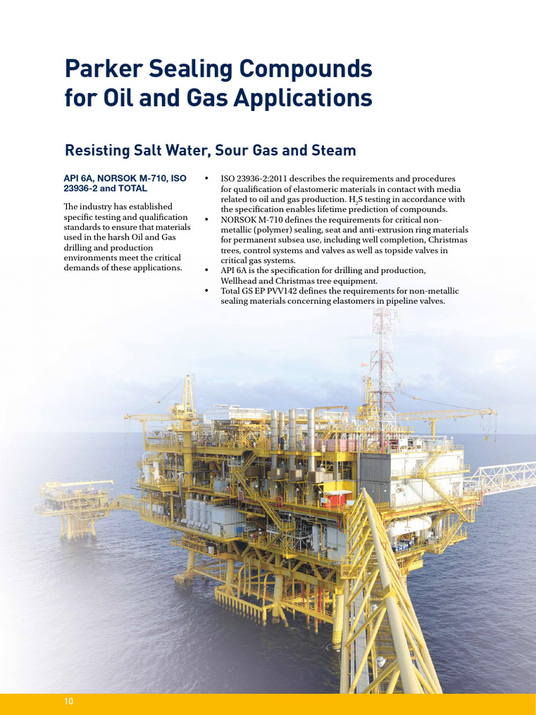 Parker Sealing Compounds FPR Oil and Gas applicationsOilGas - Materials ...