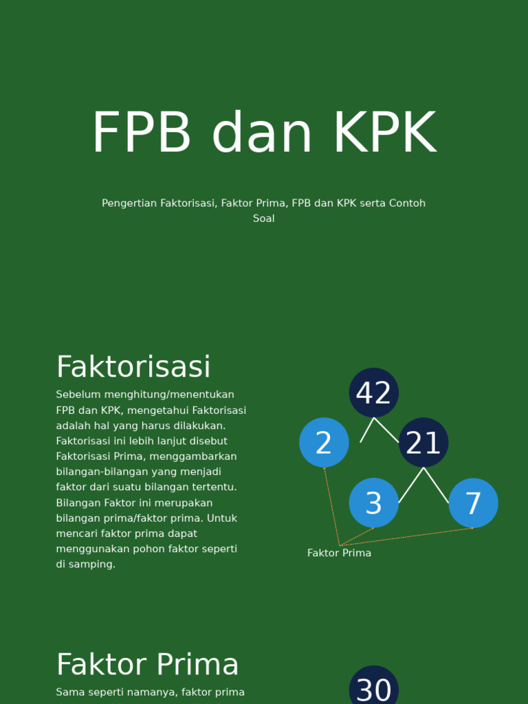 FPB Dan KPK Presentasi Hijau Putih Sederhana | PDF
