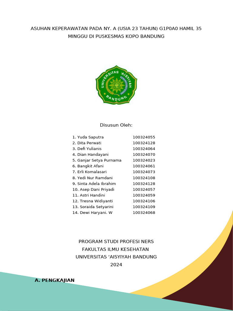 Kasus 1 Maternitas Kelompok 2 Sudah Presentasi | PDF