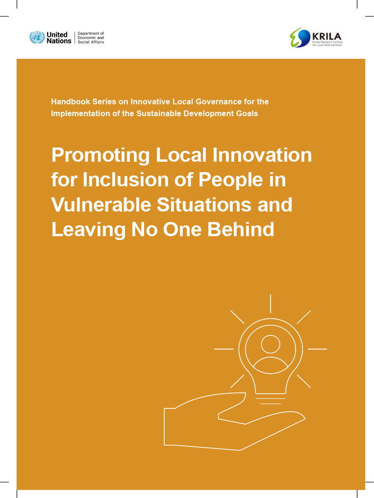 Promoting Local Innovation For Inclusion of People in Vulnerable ...