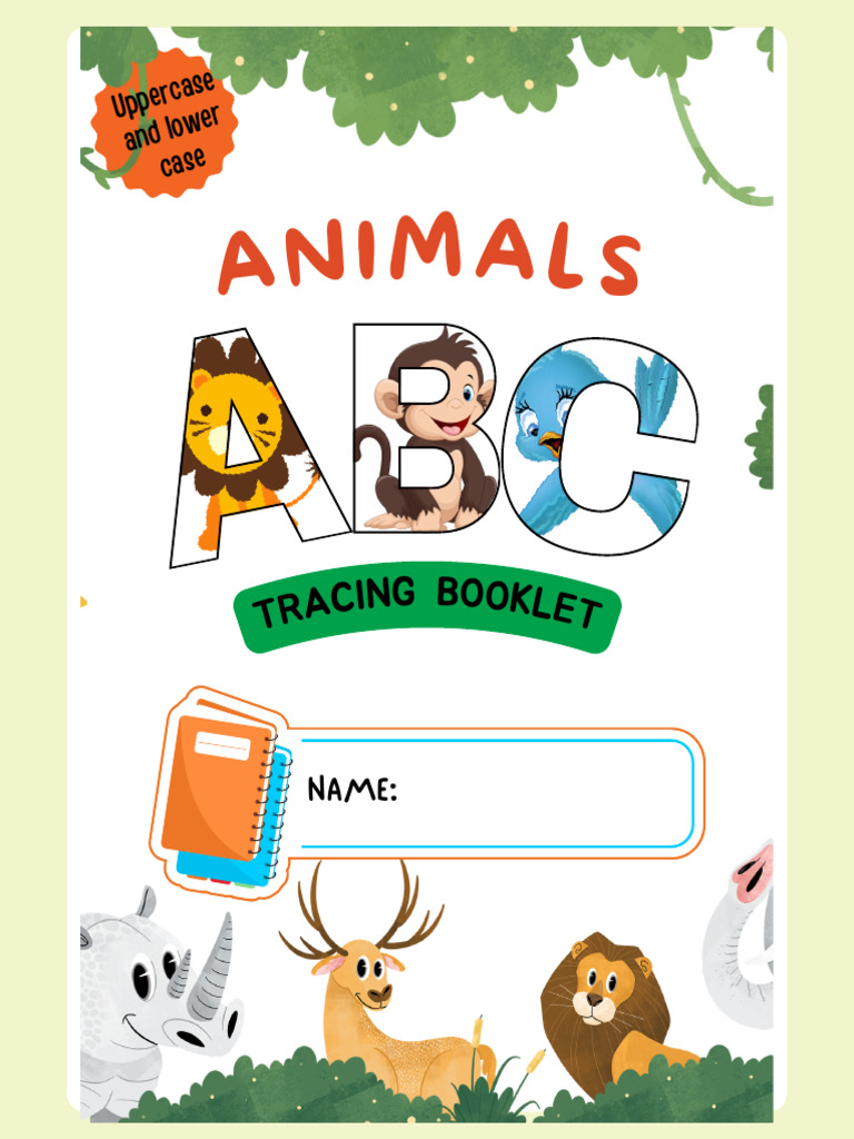 Animals ABC Tracing Booklet | PDF