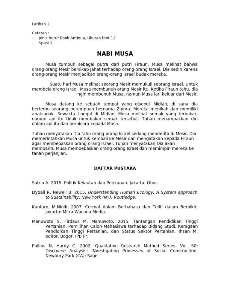 Latihan Word 2 | PDF