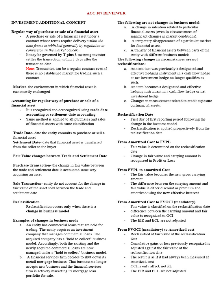 ACC 107 REVIEWER | PDF