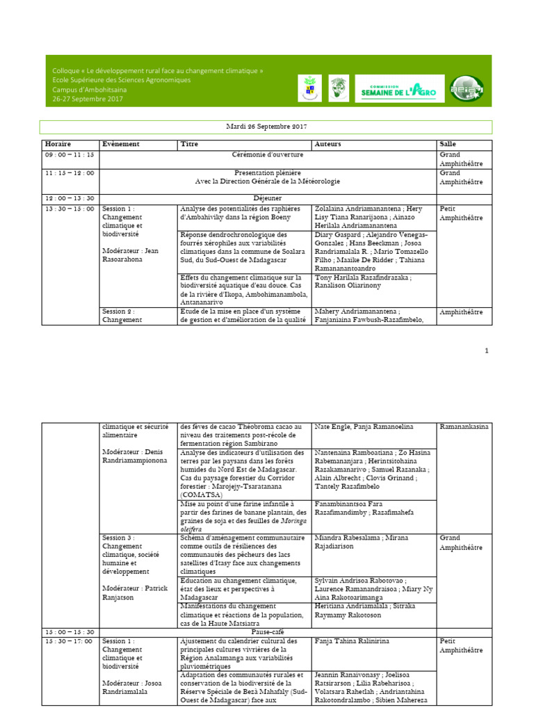 Programme Colloque 917 | PDF