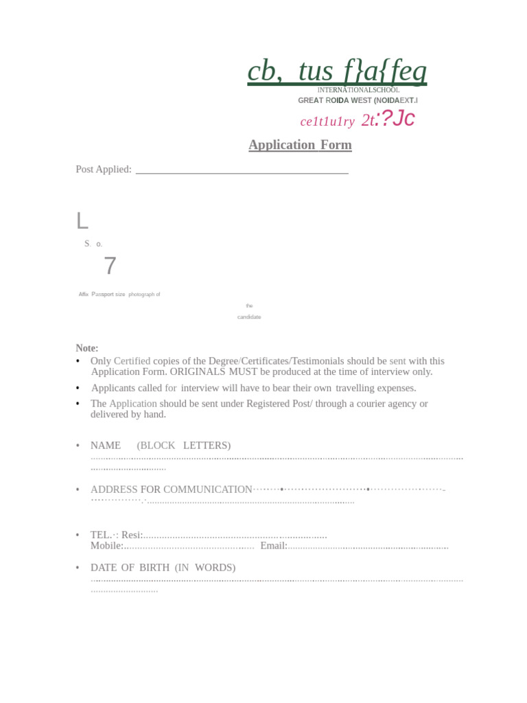 Application-Form - Lotus Valley | PDF