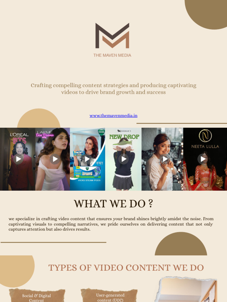 The Maven Media Deck | PDF