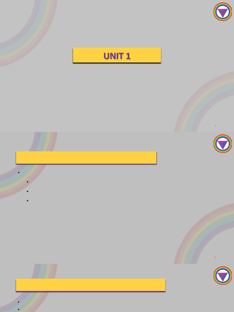 Unit 1 - Sentence Elements | PDF