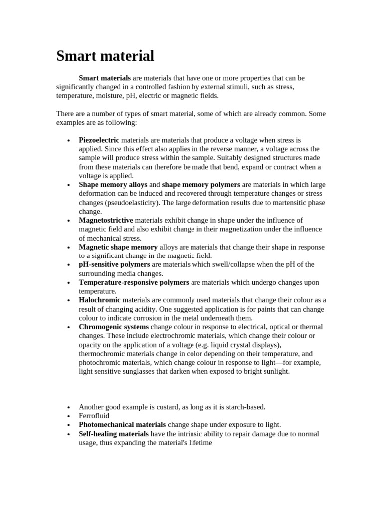 Smart_material | PDF