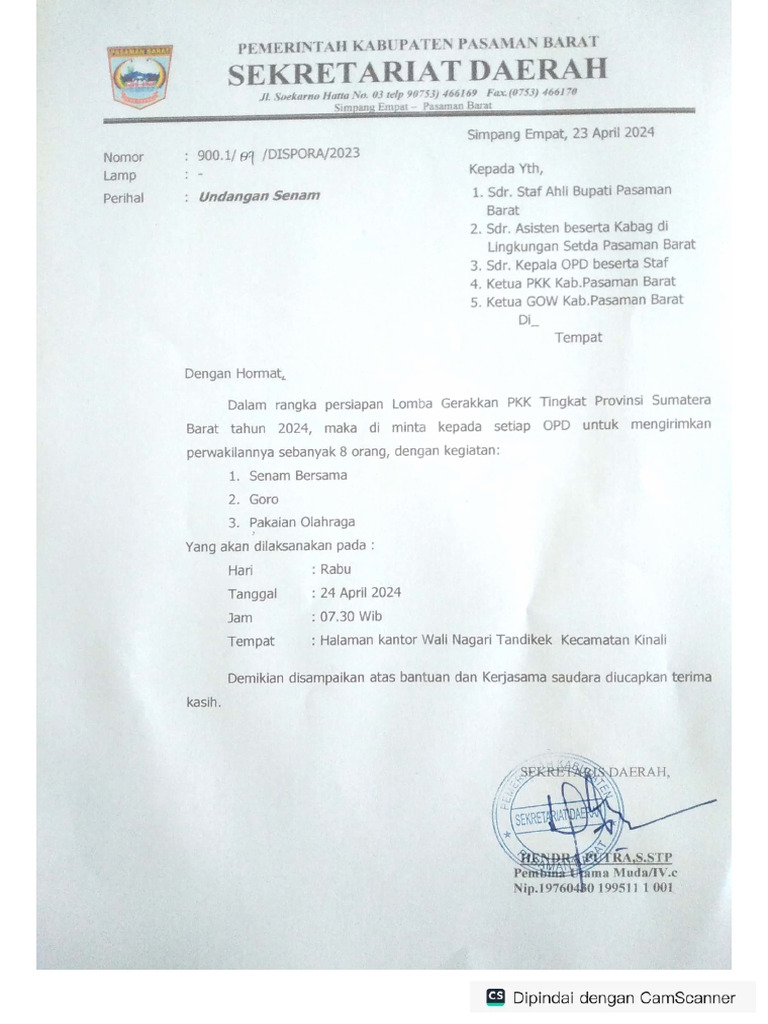 Undangan Senam | PDF