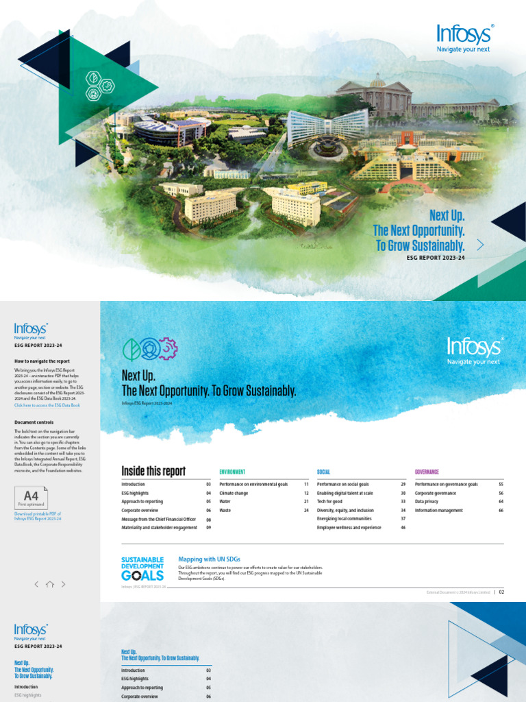 Infosys Esg Report 2023 24 | PDF