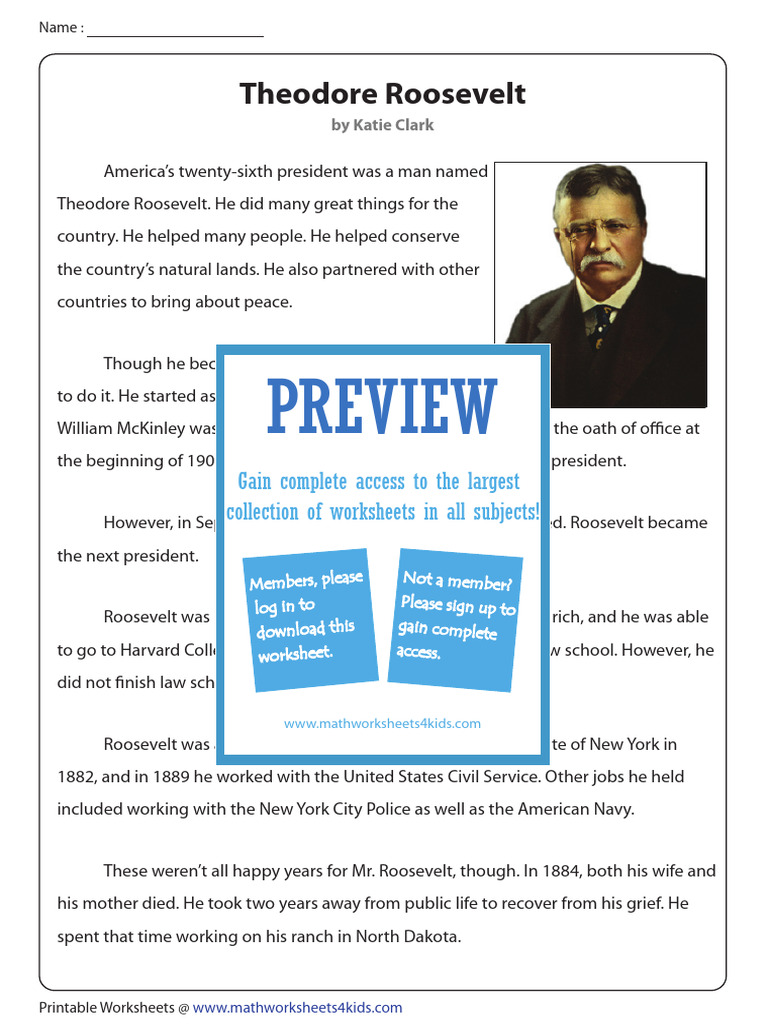 Theodore Roosevelt | PDF
