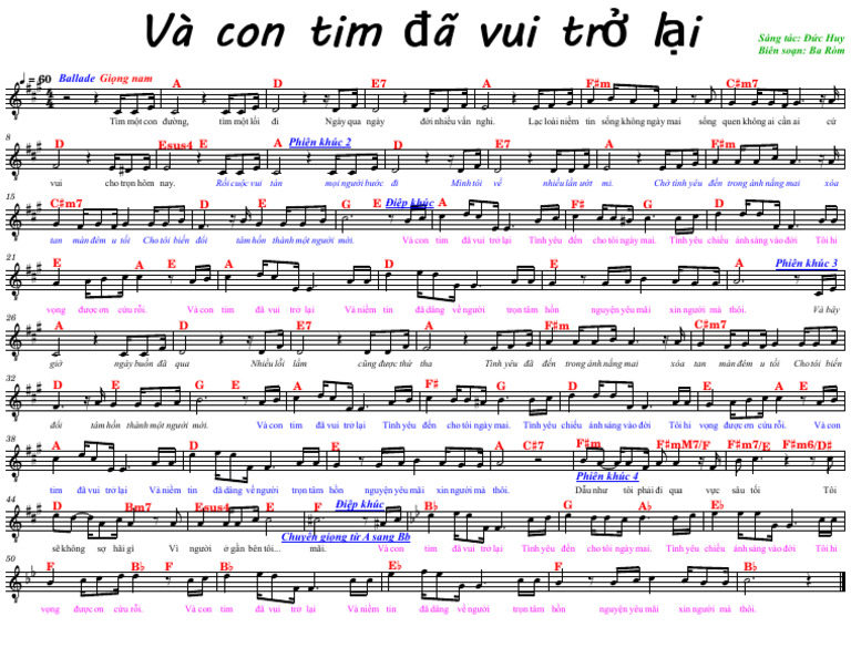 Và Con Tim Đã Vui TR L I | PDF