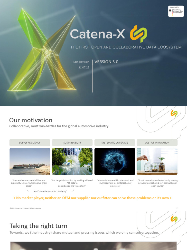 Catena-X General Presentation | PDF | Interoperability | Technology ...