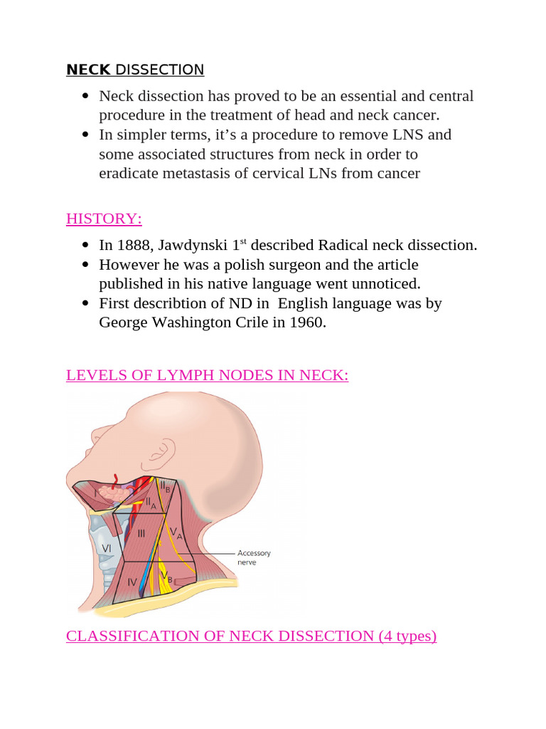 Neck Dissection | PDF