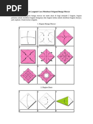 Origami Bunga Mawar Sederhana