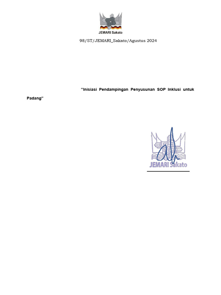 Surat Tugas Pak Firdaus | PDF