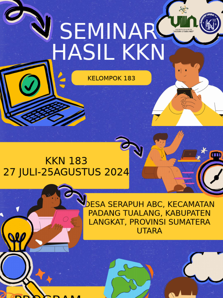 Blue and Yellow Illustrative Digital Education Presentation | PDF