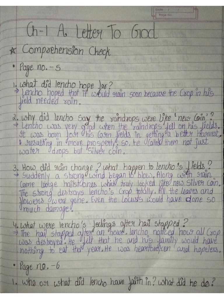 A Letter To God | PDF