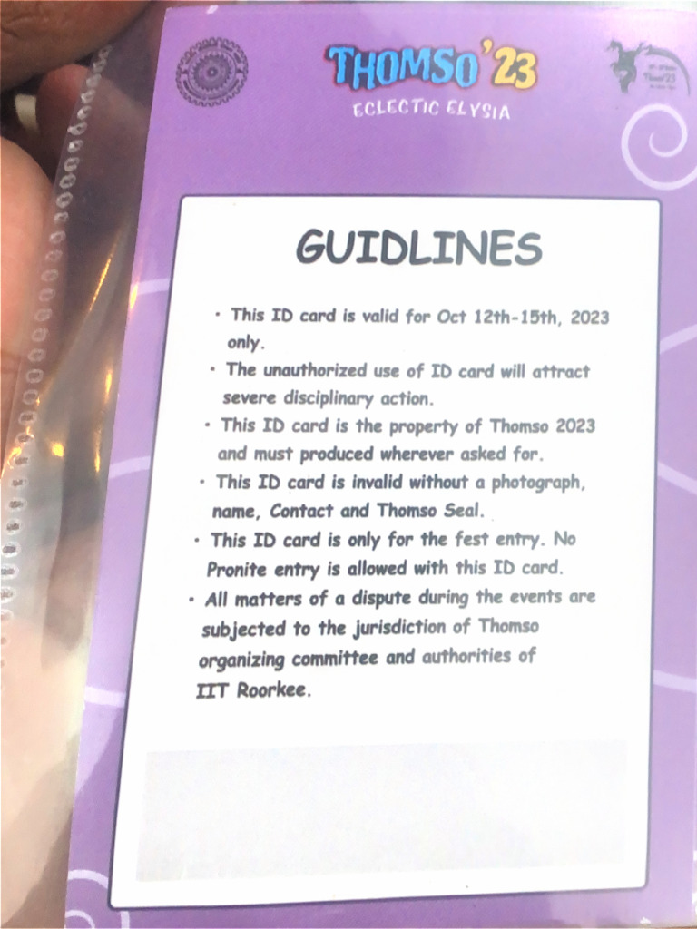 Thomso Back Id | PDF