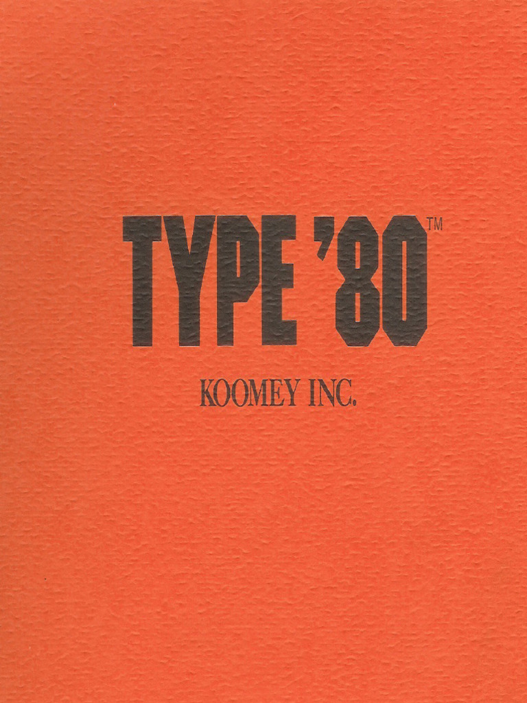 Koomey Type 80 | PDF