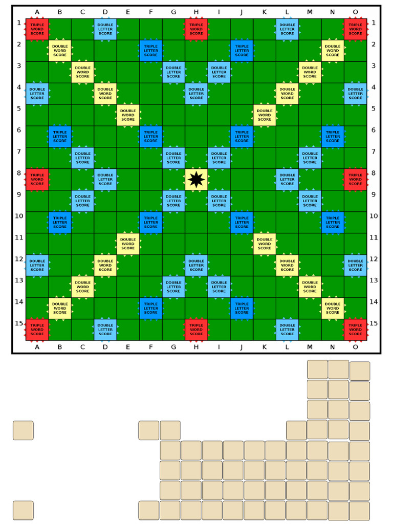 Scrabble Board and Tiles | PDF