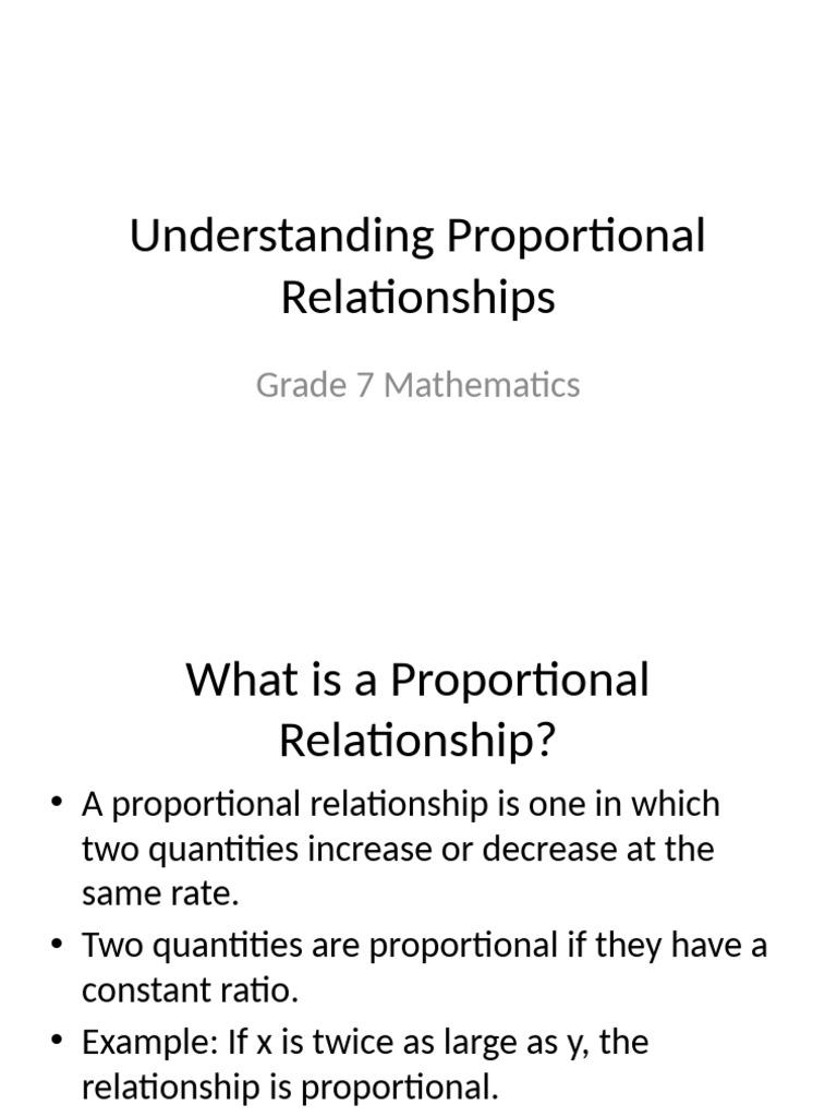 Grade 7 Proportional Relationships | PDF | Teaching Methods & Materials