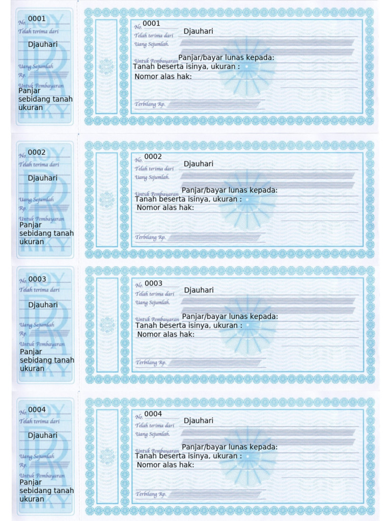 Kwitansi Kosong | PDF