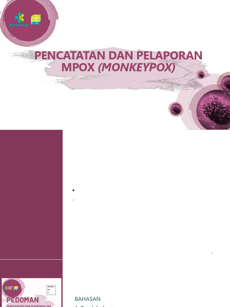 Pencatatan Dan Pelaporan Mpox | PDF