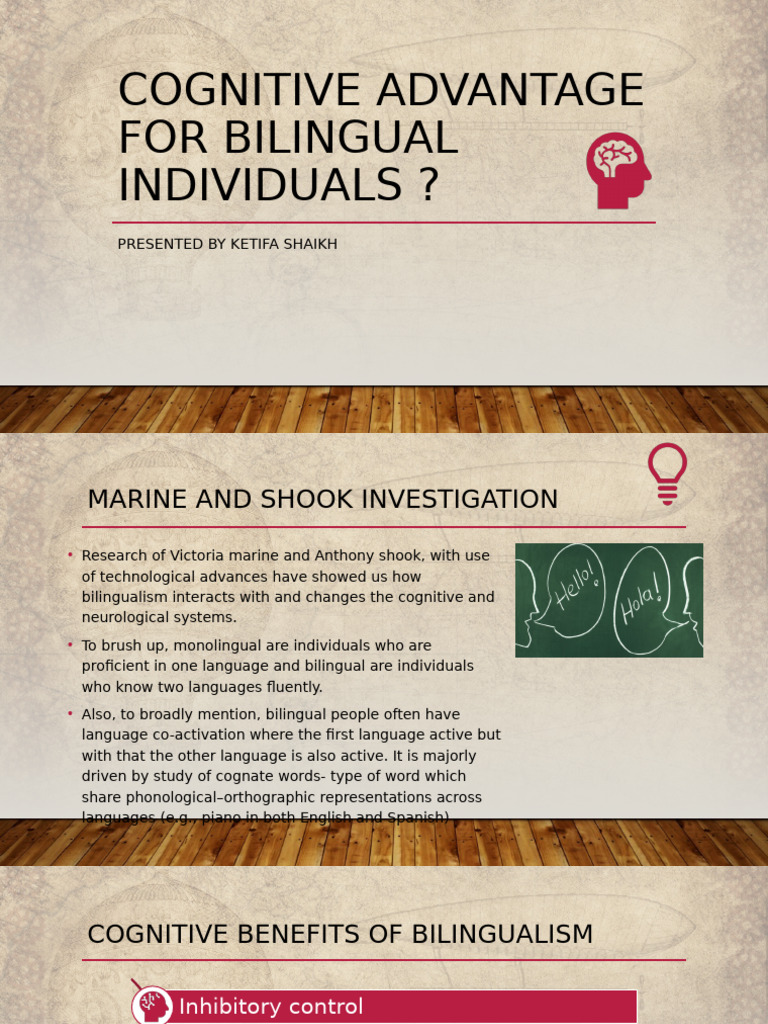 Cognitive Benefits of Bilingual | PDF