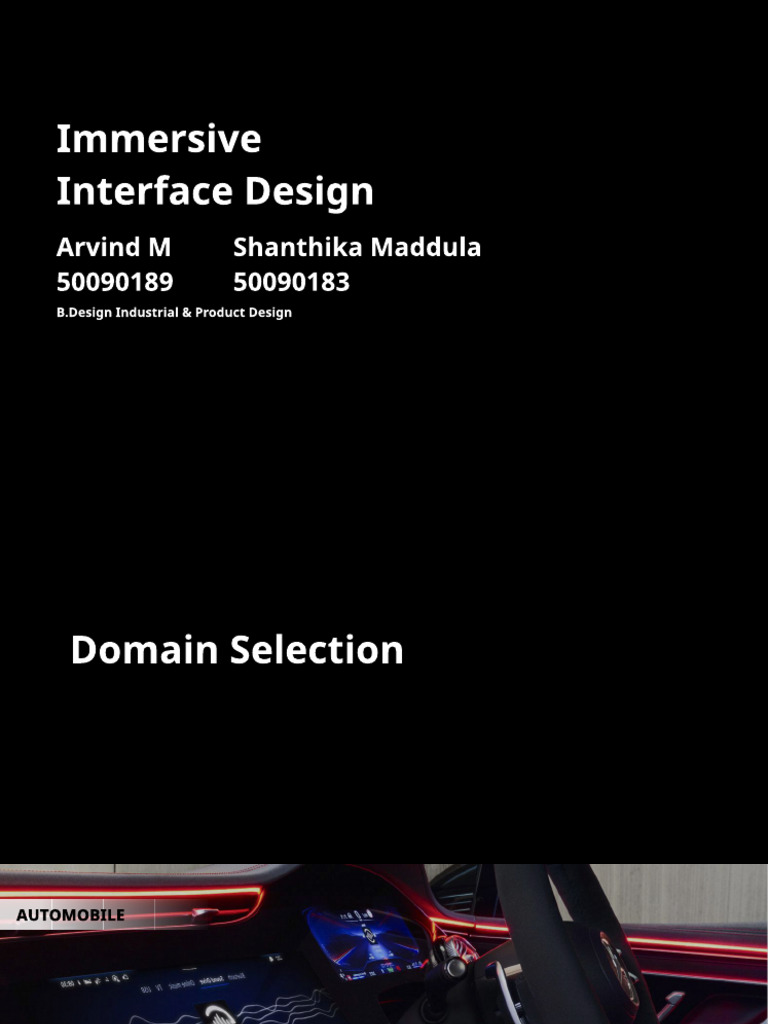 Immersive Interface Design Final | PDF