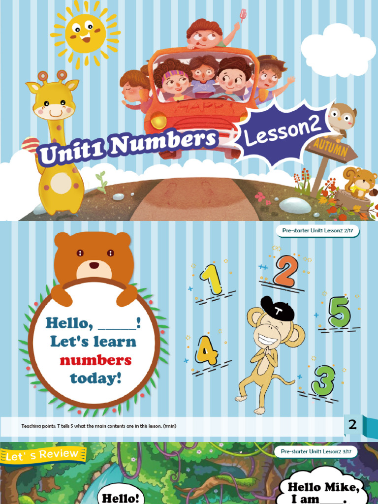 Pre Starter-Unit1 Lesson2 Numbers | PDF